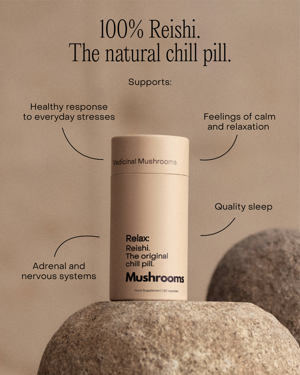Relax: Reishi Capsules – Mother Made. UK